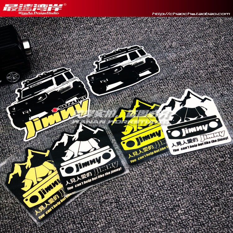 __ Fastest Wangan Window Rear Sticker 4x4 Off-Road Vehicle JIMNY ...