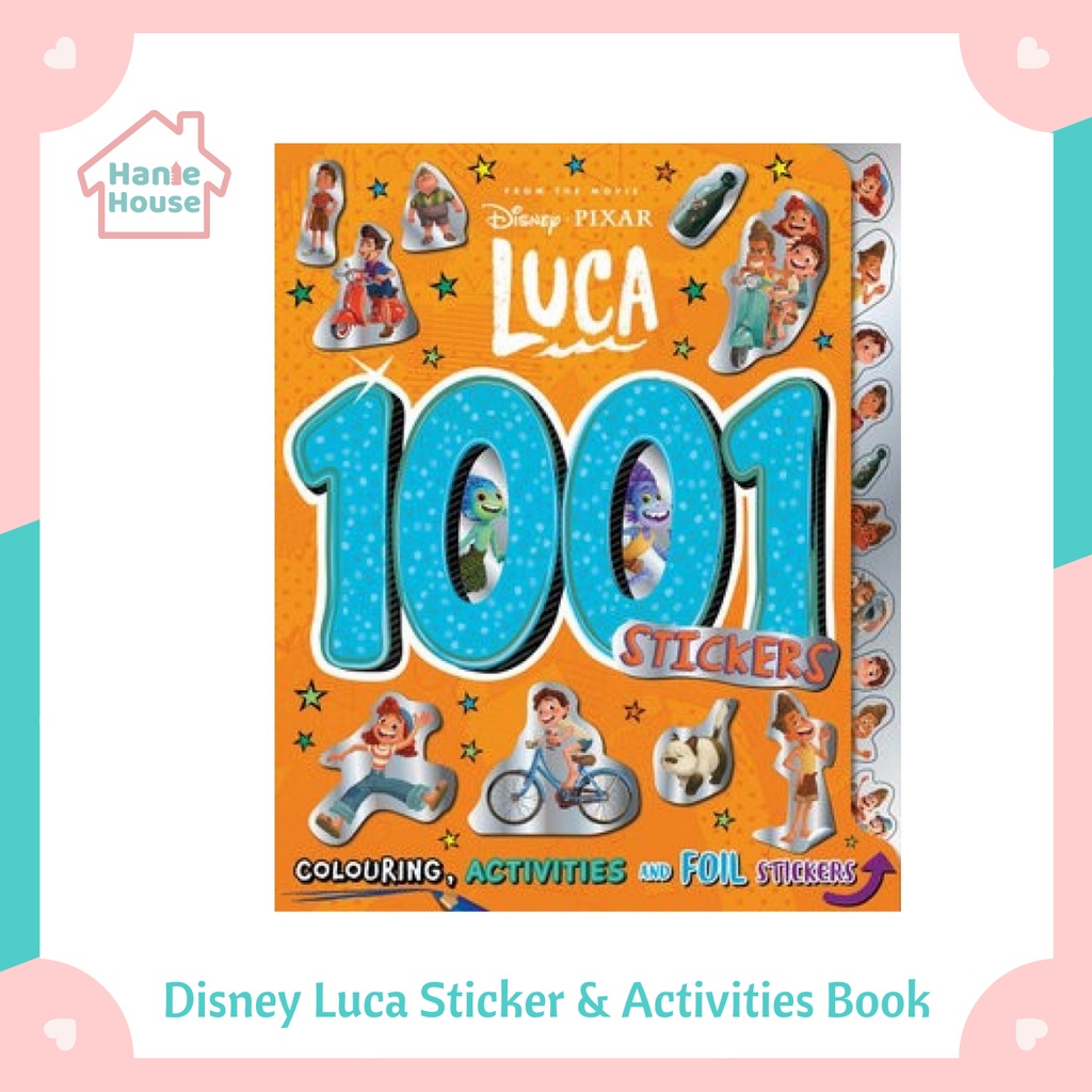 Luca Disney Pixar 1001 Stickers Book With Activities Colouring & Foil ...