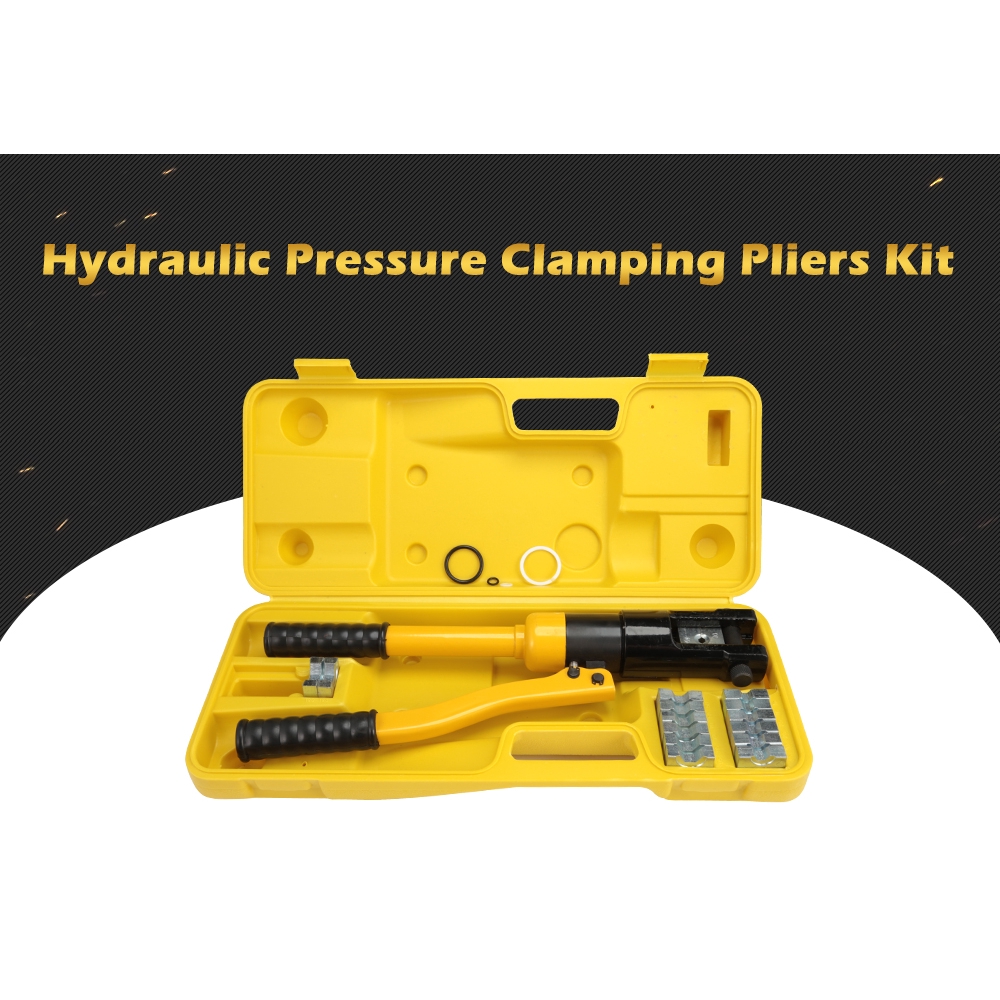 Hydraulic Pressure Clamping Clamp Pliers Kit with Dies Steel Cutter ...
