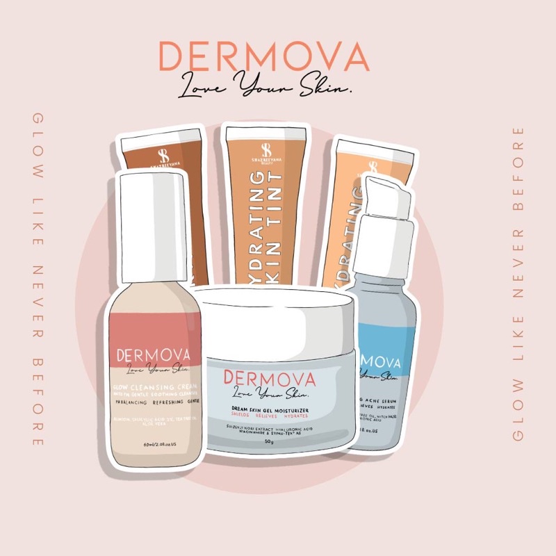 💗 Original HQ 💗DERMOVA Skincare Combo | Cleansing Cream / Salicylic ...