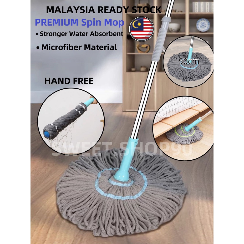 Premium grade Spin mop Twist mop Adjustable hand free self twist ...