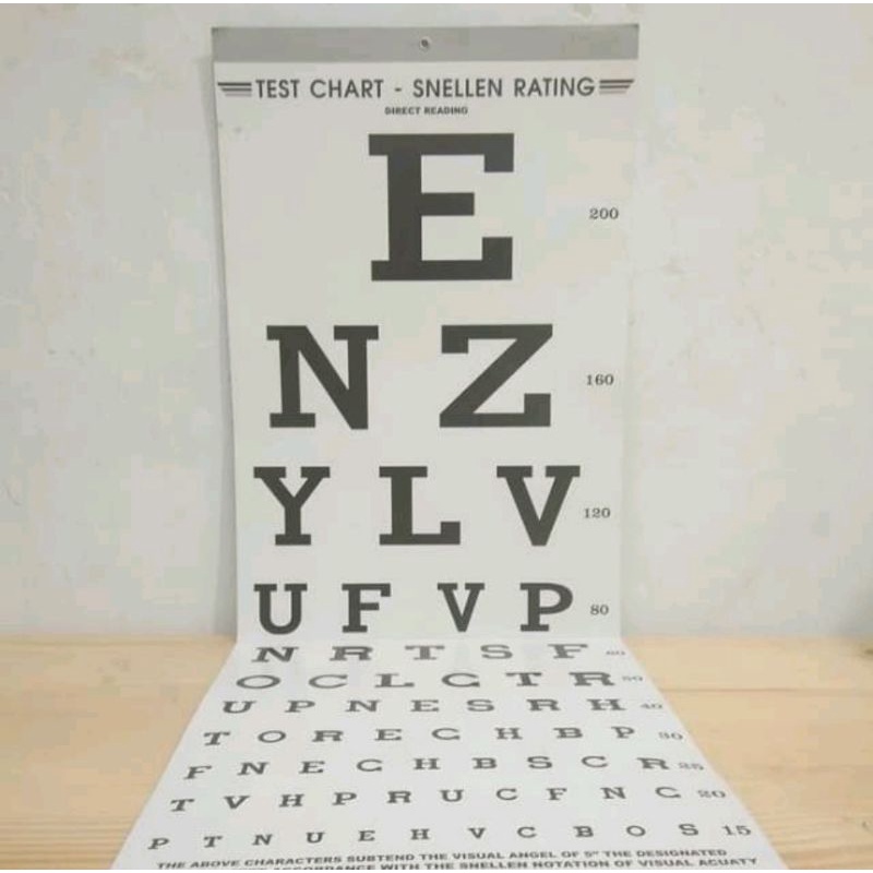 MATA Snellen Chart Eye Test | Shopee Malaysia