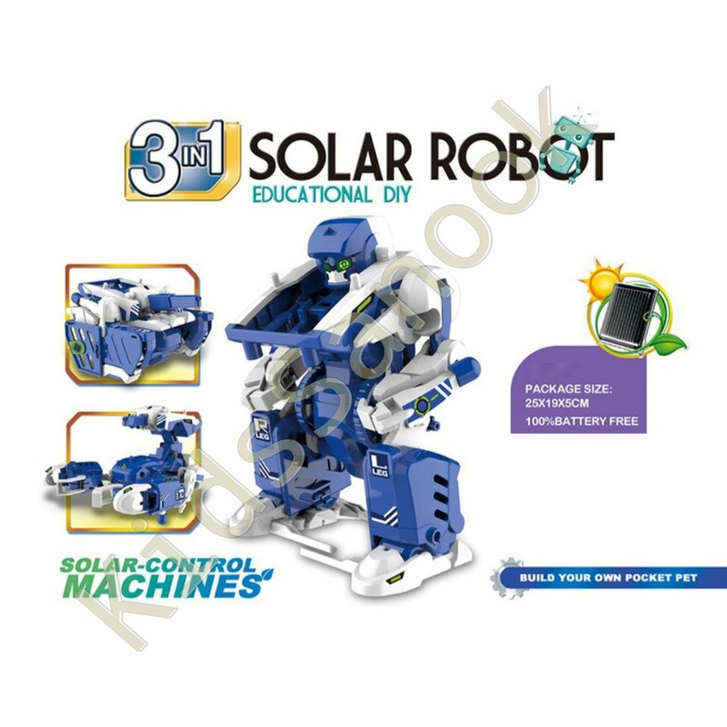 !! STEM 3 IN 1 SOLAR ROBOT EDUCATIONAL KIT | Shopee Malaysia