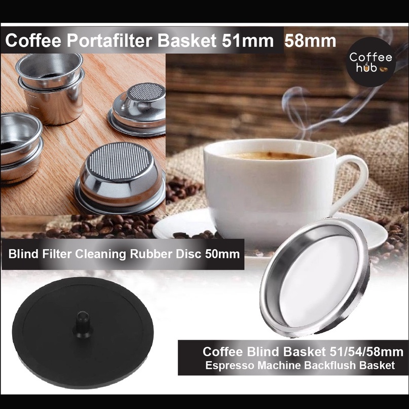 (Ready Stock)Espresso Coffee Portafilter Blank Basket Blind Filter ...