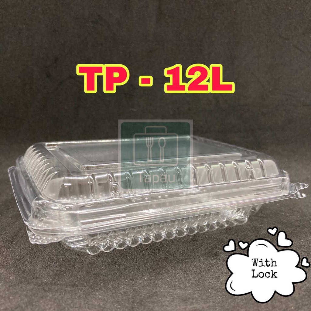 TAPAU - TOLI -TP-12L Plastic Tray [ 50pcs± ] Bakery Disposable Plastic ...