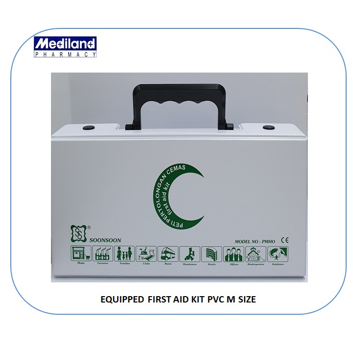 EQUIPPED FIRST AID KIT PVC (M SIZE) | Shopee Malaysia