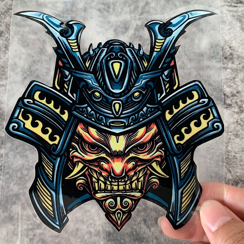 Reflective Anime Japanese Waterproof Samurai Stickers Car Motorcycle ...