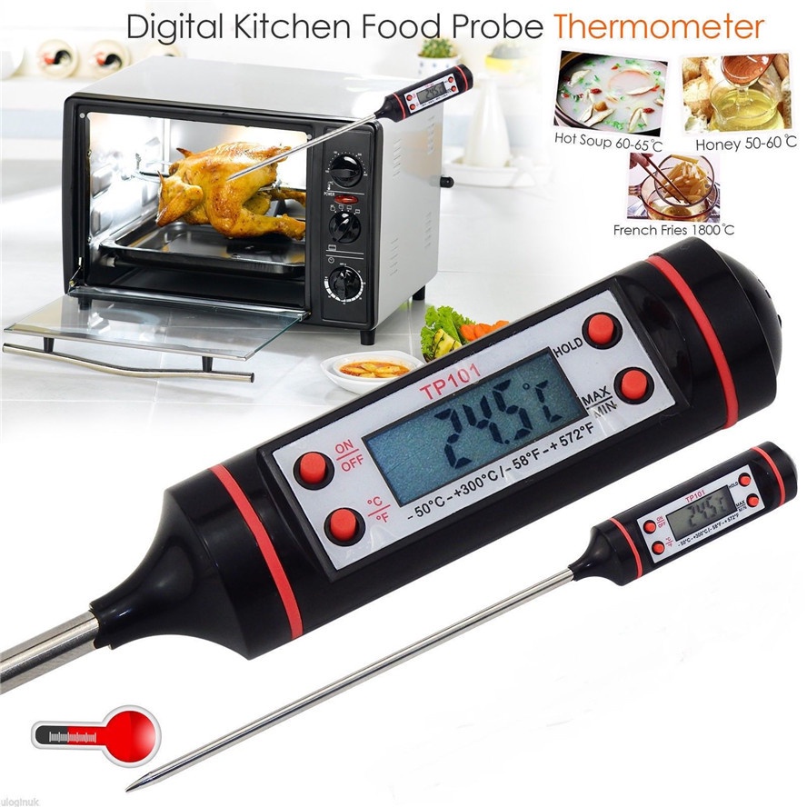 Kitchen Thermometer Cooking Digital Precise Accurate For BBQ Food Meat ...