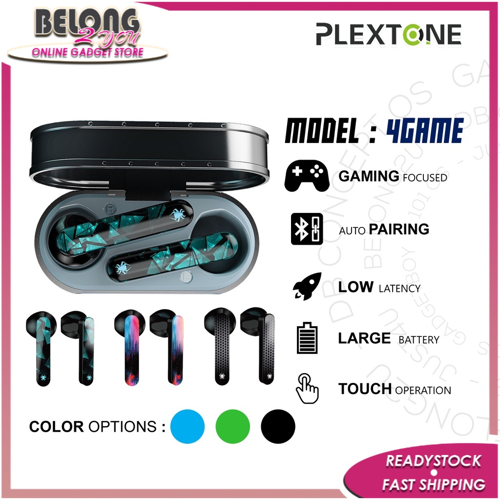PLEXTONE 4GAME TWS BLUETOOTH 5.0 EARPHONE HEADSET | Shopee Malaysia