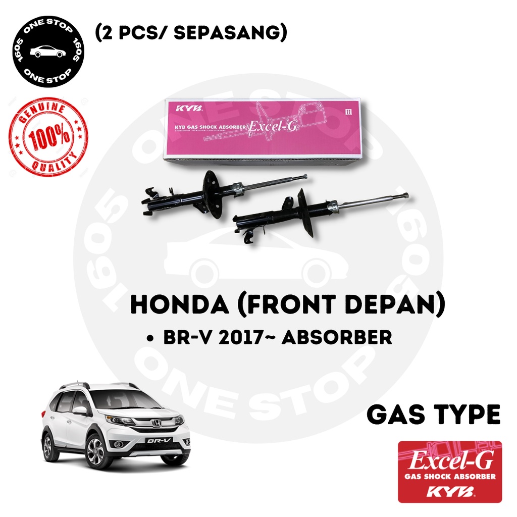 HONDA BRV BR-V 2017~ FRONT DEPAN KYB KAYABA EXCEL G ABSORBER GAS (2PCS) | Shopee Malaysia