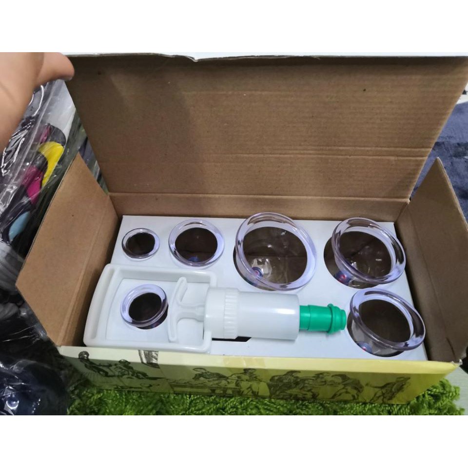 Set Bekam 6pcs Cup / Cupping Set 6pcs Cup (Included Hand Pump) 拔罐器 ...