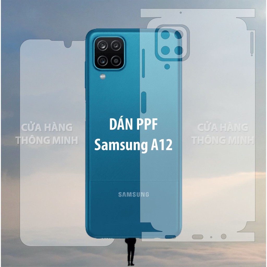 Samsung A12 PPF Sticker Front/Back (Screen sticker/back sticker ...