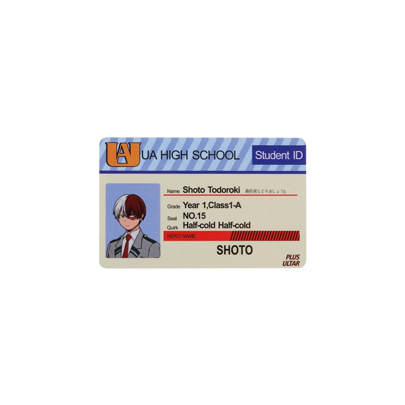 Boku No Hero Academia / My Hero Academy Anime Cards Character PVC ID ...
