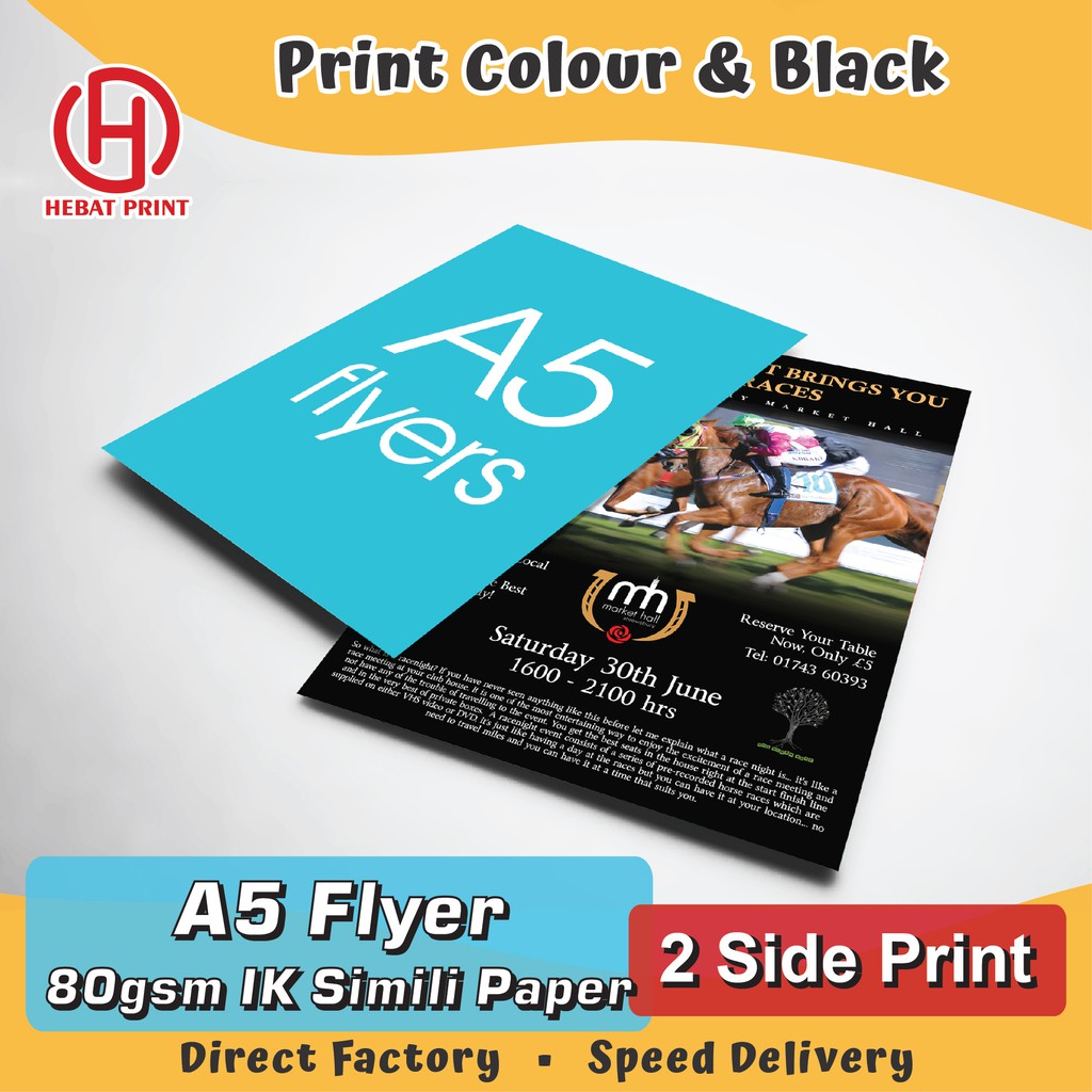Custom Digital Print A4 Size Flyer / Brochure / Leaflet / Poster ...