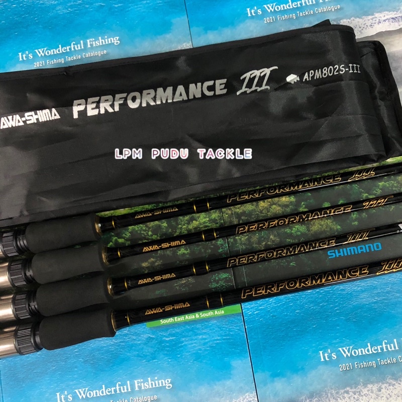 AWASHIMA PERFORMANCE III SPINNING FISHING ROD | Shopee Malaysia