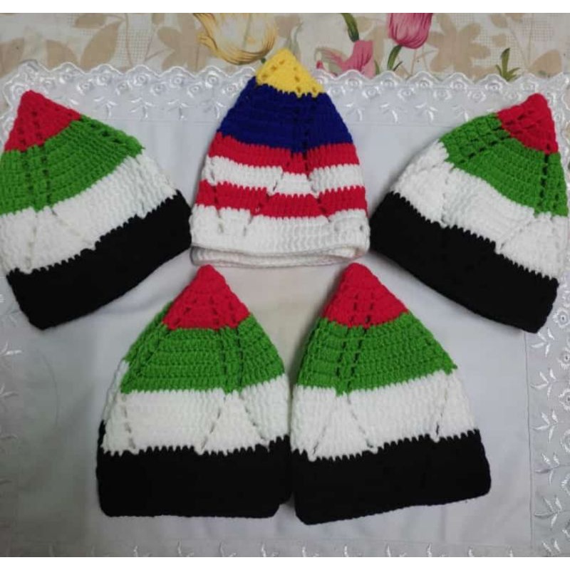KOPIAH KAIT PALESTIN,BENDERA MALAYSIA,NEGERI2 LAIN | Shopee Malaysia
