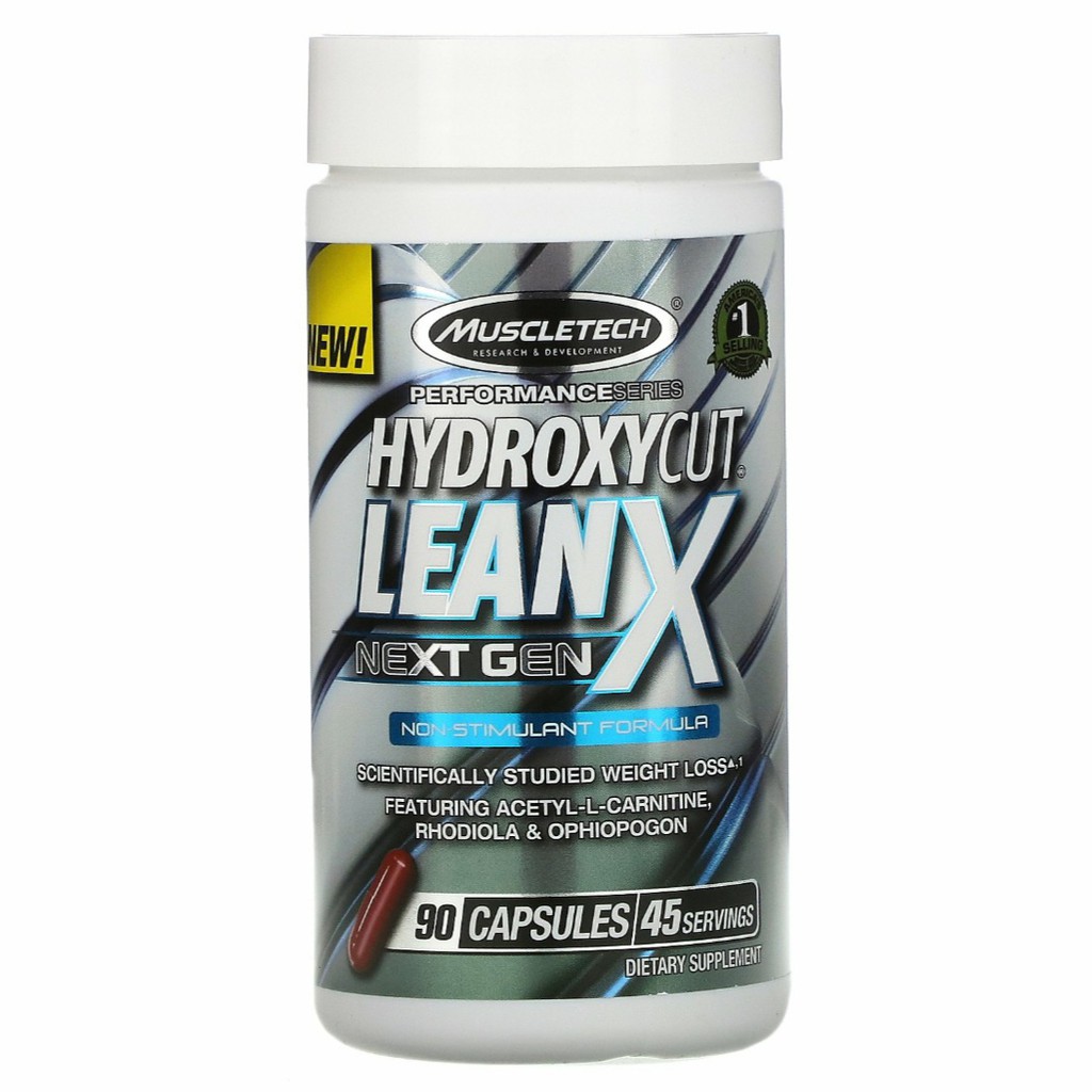 Muscletech, Hydroxycut Lean X Next Gen, Non-Stimulant Formula ( 90 ...