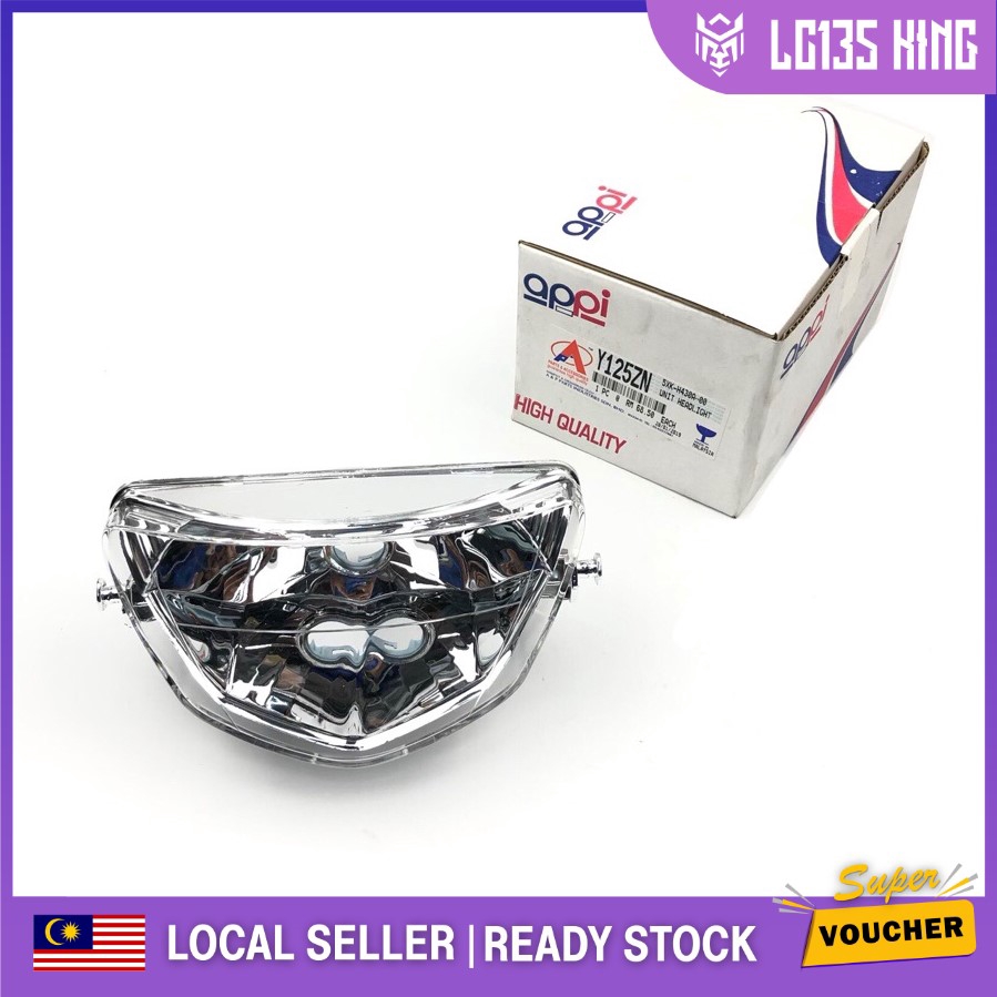YAMAHA 125 125Z Y125 Y125Z Y125ZR 125ZR HEAD LAMP HEAD LIGHT LAMPU DEPAN [ APPI ] | Shopee Malaysia