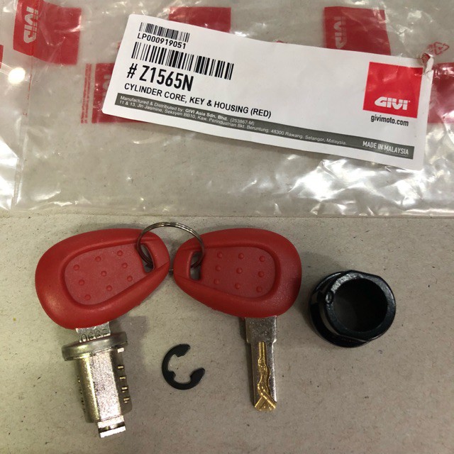 GIVI BOX KEY LOCK SET CYCLINDER CORE & HOUSING KEY Z1565N | Shopee Malaysia