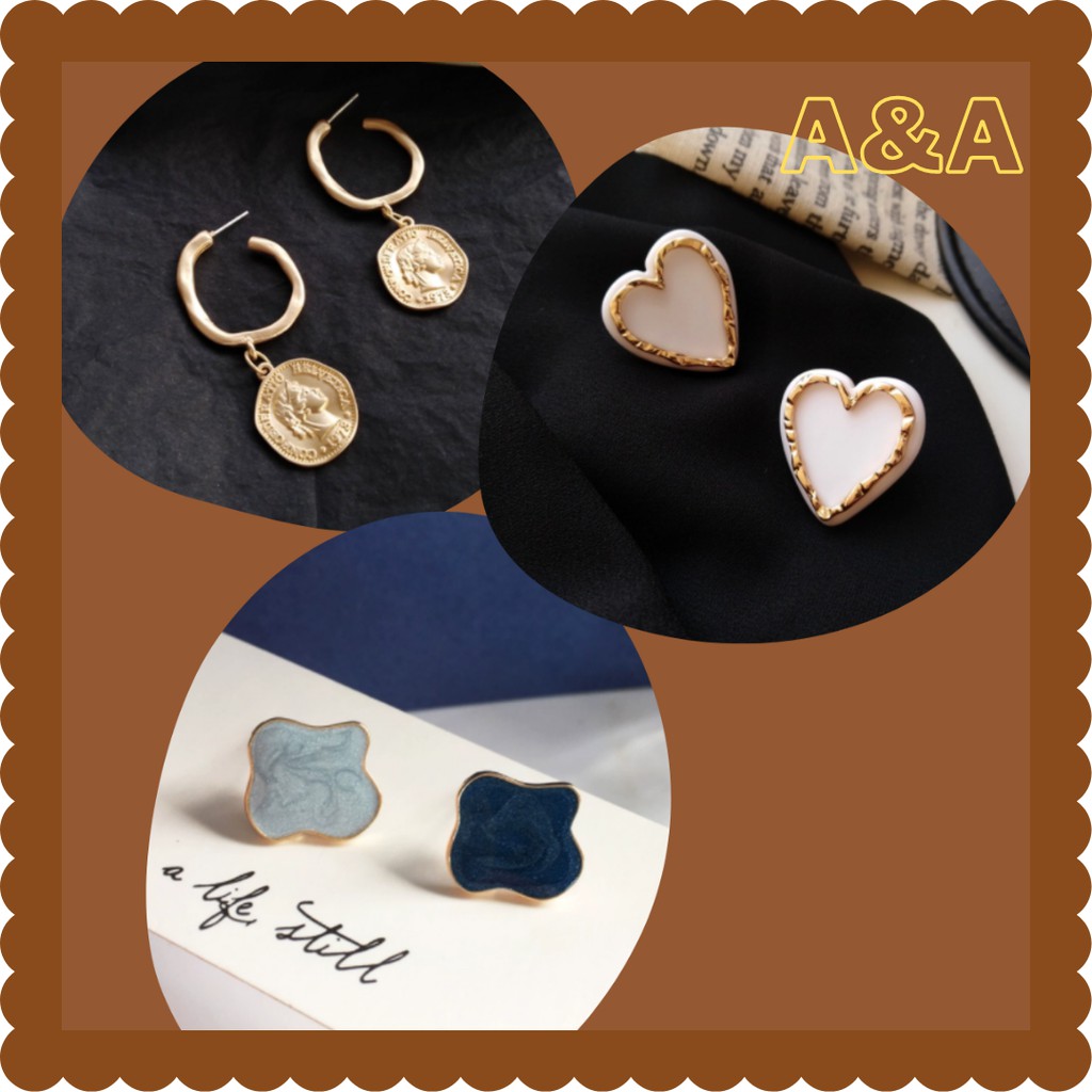 3 pair Handmade earing korean minimalis style (set A:3 pair of earing ...