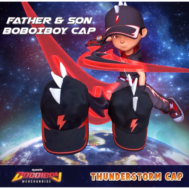 Adult Thunderstorm BoBoiBoy Cap | Shopee Malaysia