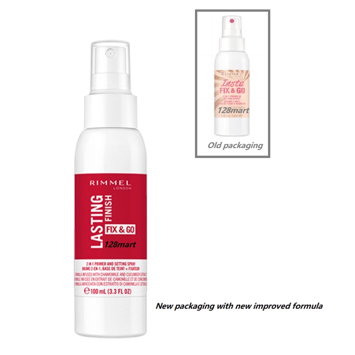 (Promotion)(100ml) RIMMEL Insta 2 in 1 Primer Setting Spray | Shopee ...