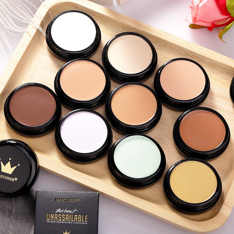 Ready Stock】MAYCHEER Waterproof Concealer Foundation Cream Full ...