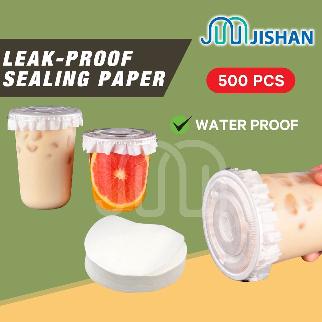 [500pcs] Leak Proof Sealing Paper for Takeaway Cup / Gasket Round ...