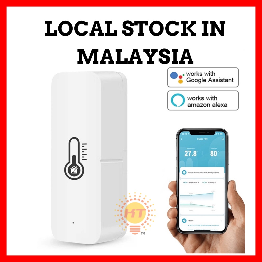 Tuya Wifi Smart Temperature & Humidity sensor | Shopee Malaysia