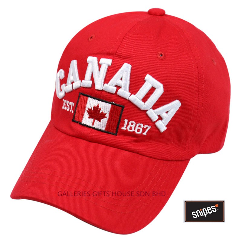 MERAH / RED Snipes Baseball Cap Hats 100% denim jean Cotton Polo Style ...