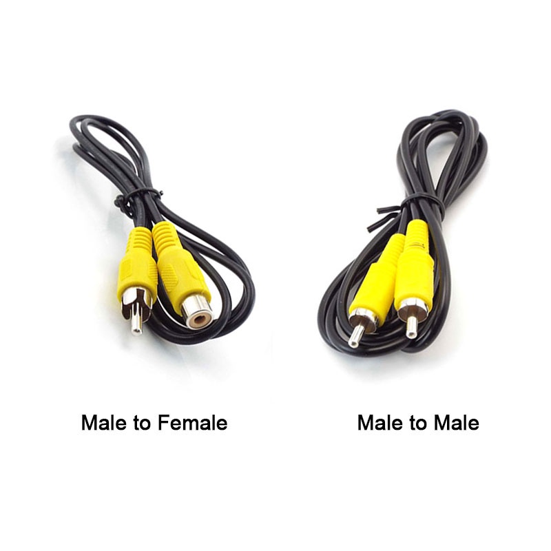 1M AV Extension RCA Female Male Cable M/M M/F Bus Lotus Head Audio ...