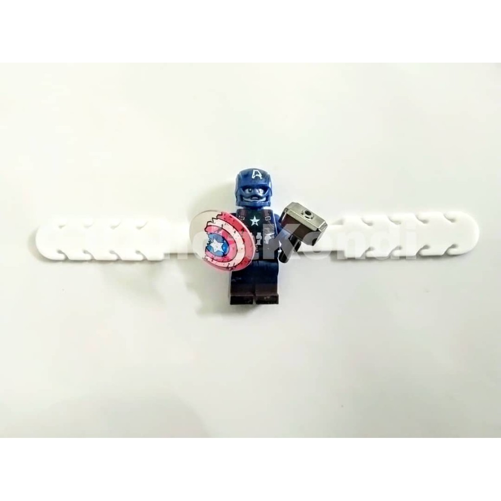 Captain America Minifigure Mask Extender 14cm penyambung pelitup muka ...