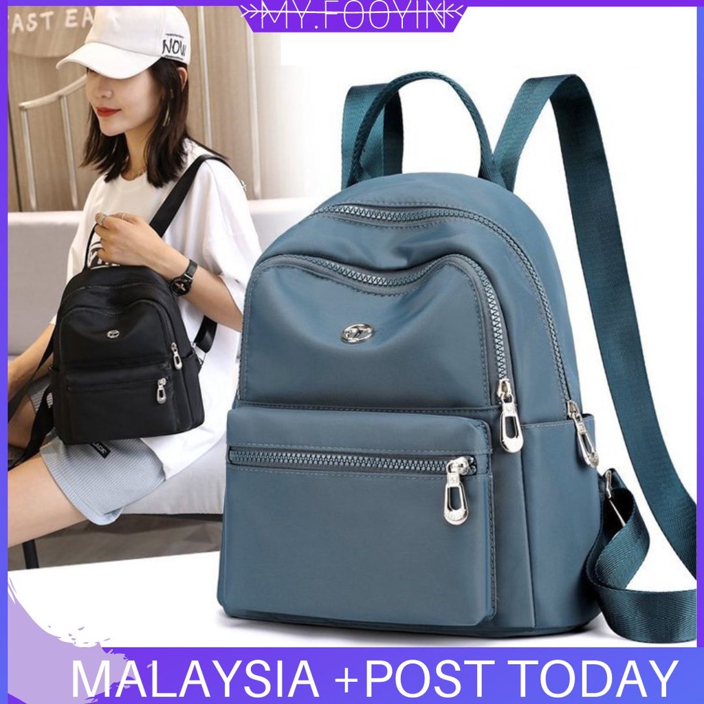 B02 READY STOCK MYFOOYIN Canvas Oxford Nylon Backpack Women's Large ...