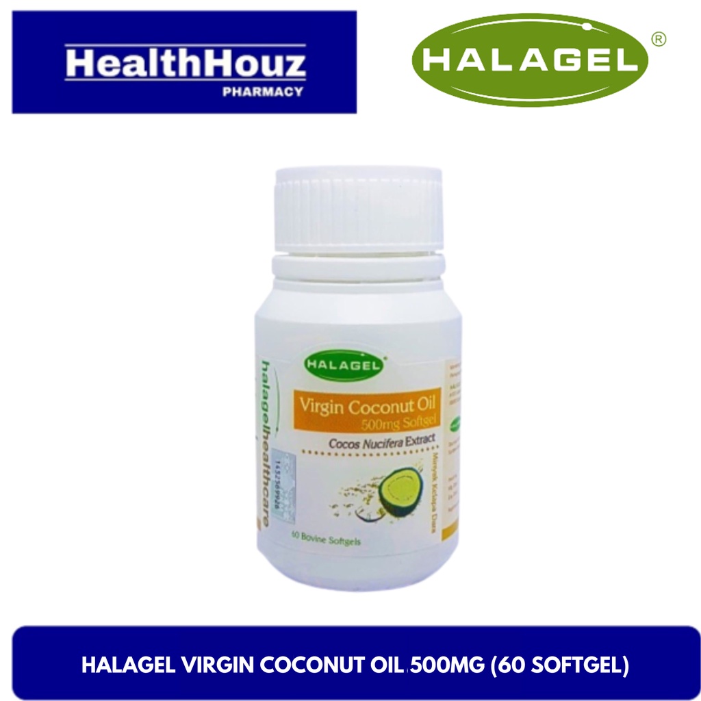 HALAGEL Virgin Coconut Oil 500mg (60 Softgel) | Shopee Malaysia