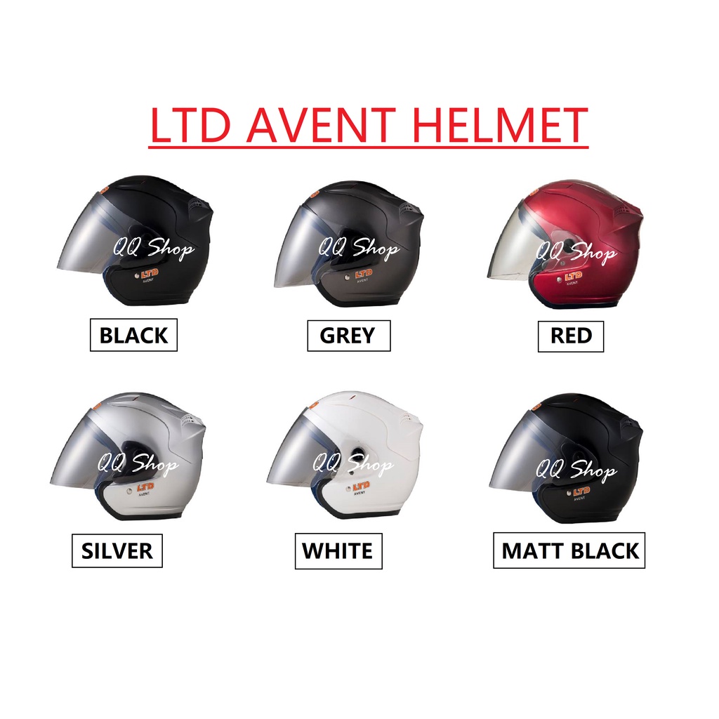 LTD AVENT HELMET ( BLACK , GREY , RED , SILVER , WHITE , MATT BLACK ...