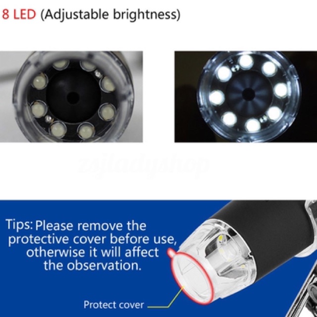 Portable Mini Microscope Wifi USB Wireless Iphone Android Scalp Skin ...