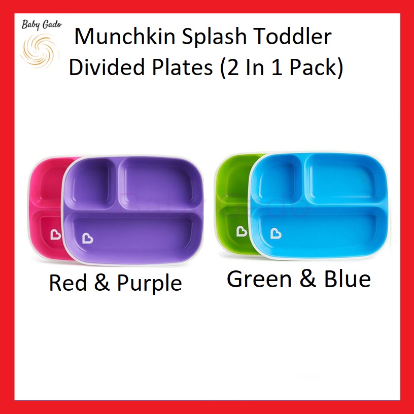 Munchkin Splash Toddler Divided Plates (2 Pack) | Shopee Malaysia