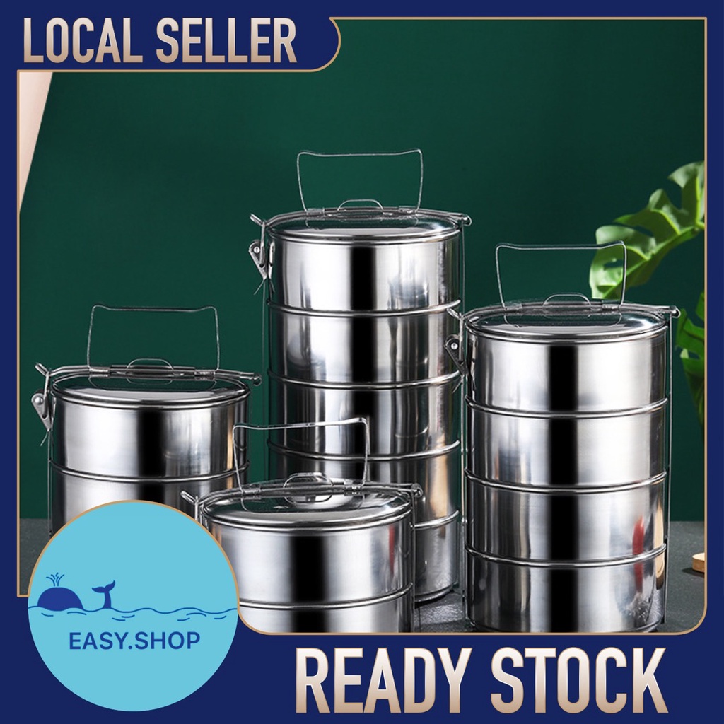 Ready Stock Stainless Steel Multi Layer Food Container/Lunch Box/Food ...