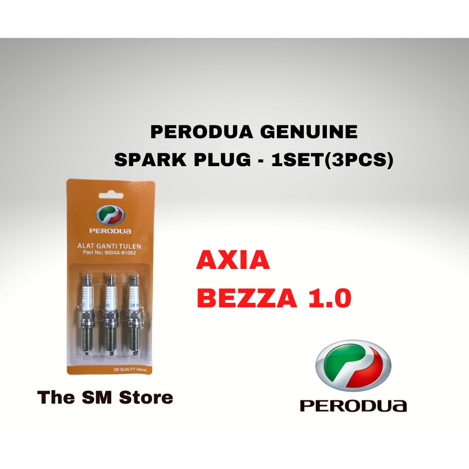 (READY STOCK) PERODUA GENUINE AXIA BEZZA 1.0 SPARK PLUG (3pcs/set ...