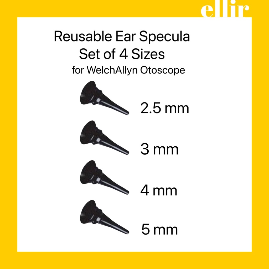 EARPIECE | EAR SPECULA FOR WELCH ALLYN OTOSCOPE (REUSABLE) | Shopee ...