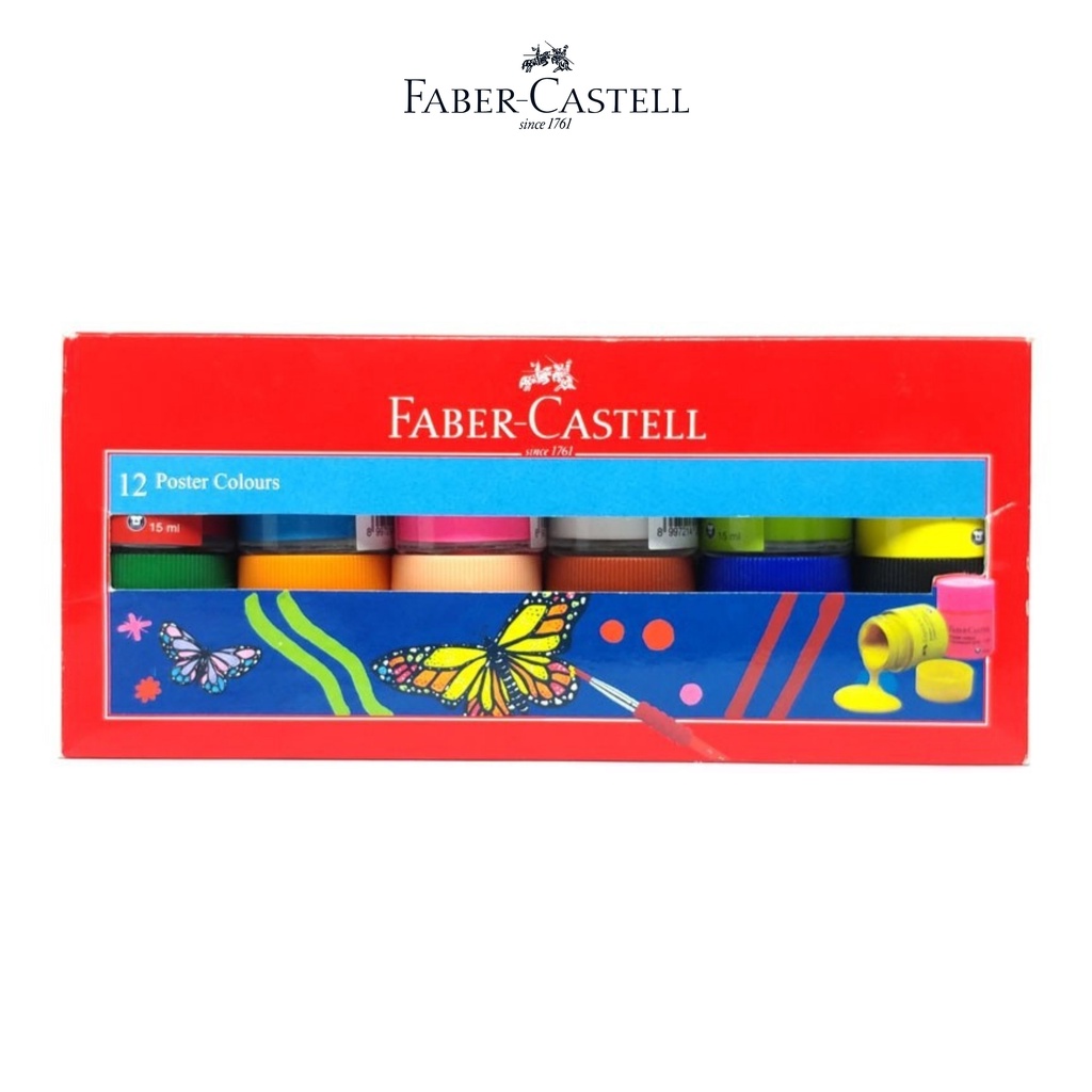 [OFFICIAL] Watercolor Poster Painting -12 Faber-Castell Colors | Shopee ...
