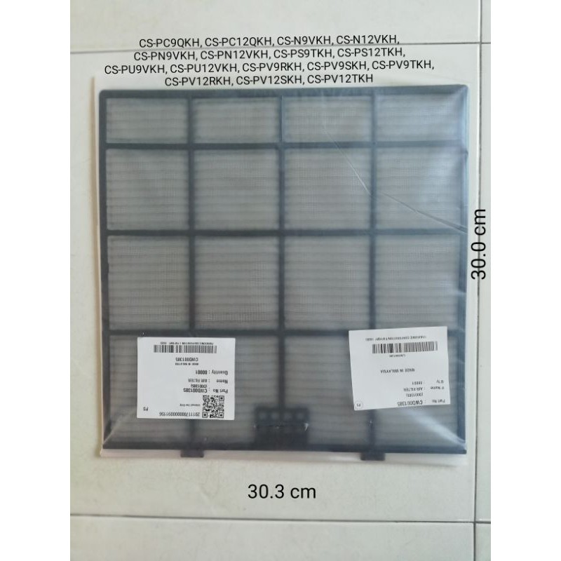 Original Panasonic Wall Mounted Air Conditioner Filter(1pcs)/Penapis ...