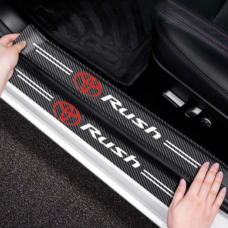 Toyota Rush Side Step Anti-scratch Protection Sticker Carbon Fiber ...