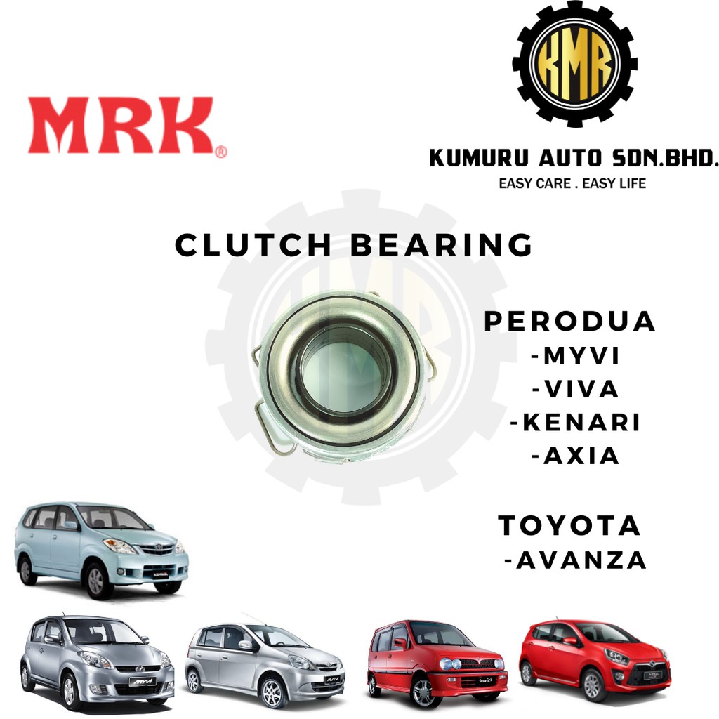 (1@pc) MRK Clutch Bearing Perodua Myvi Viva Kenari Axia Avanza | Shopee ...