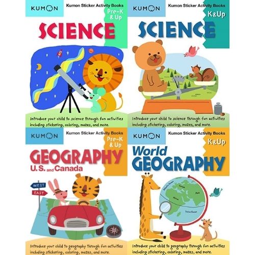 Science Sticker/World Geography Activity Book/K & Up &Geography: U.S ...
