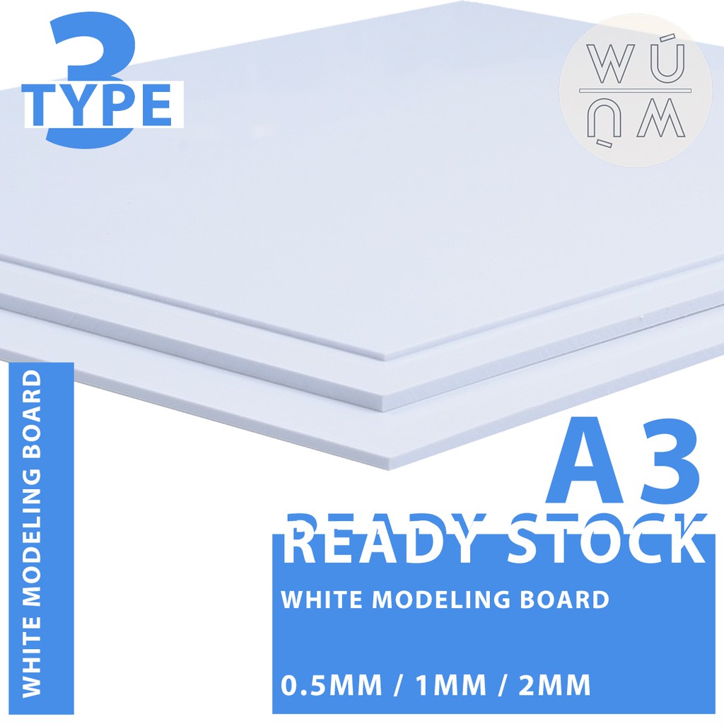 [READY STOCK] A3 White Modeling board DIY CRAFT ARCHITECTURAL MATERIALS ...