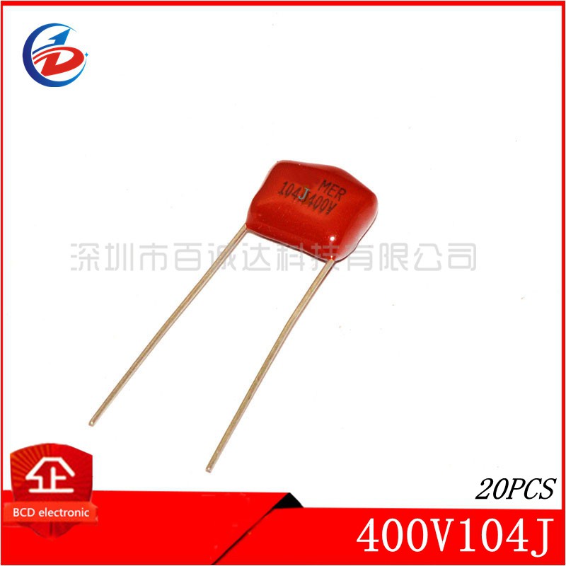 20PCS CBB capacitor 104J 400V 100NF 0.1UF 104J400V P10 | Shopee Malaysia