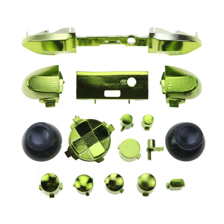 Chrome Full Button Kit Metal LB RB LT RT Bumpers Triggers ABXY D-pad ...