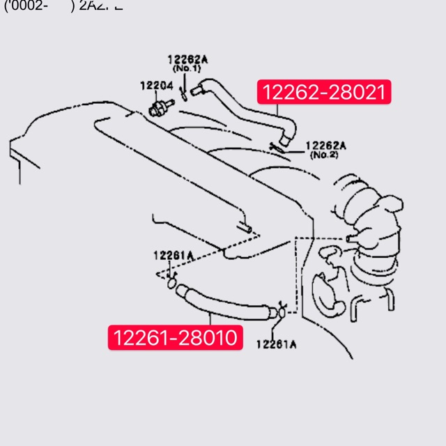 ORIGINAL TOYOTA ESTIMA 2.4 ACR30 / ALPHARD 2.4 ANH10 VENTILATION VALVE ...