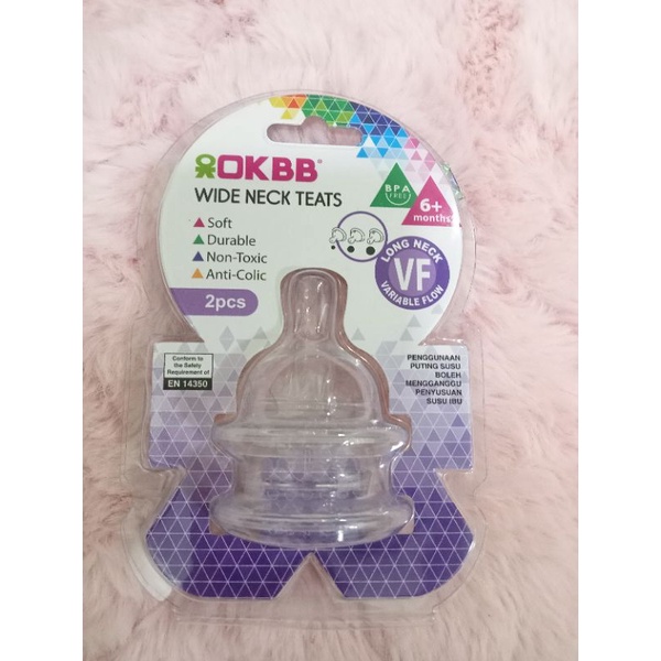 OKBB wide neck teats - 2 pcs (1 pack only) | Shopee Malaysia